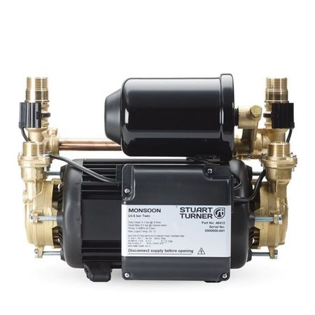 Stuart Turner Monsoon Twin Impeller Universal Shower Pump 4.5 Bar ...