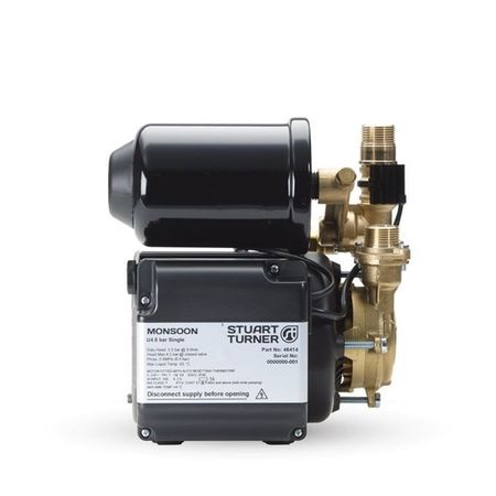 Stuart Turner Monsoon 4.5 Bar Single Impeller Universal Shower Pump ...