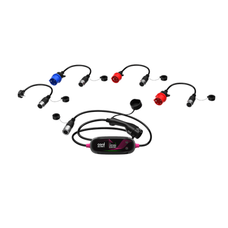 Cord EVIRA Portable Multi Power Charger 10m 2.3kW to 22kW with UK ...