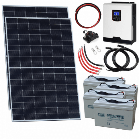 Photonic 820W 24V Complete Off-Grid Solar Power Kit With Solar Panels ...