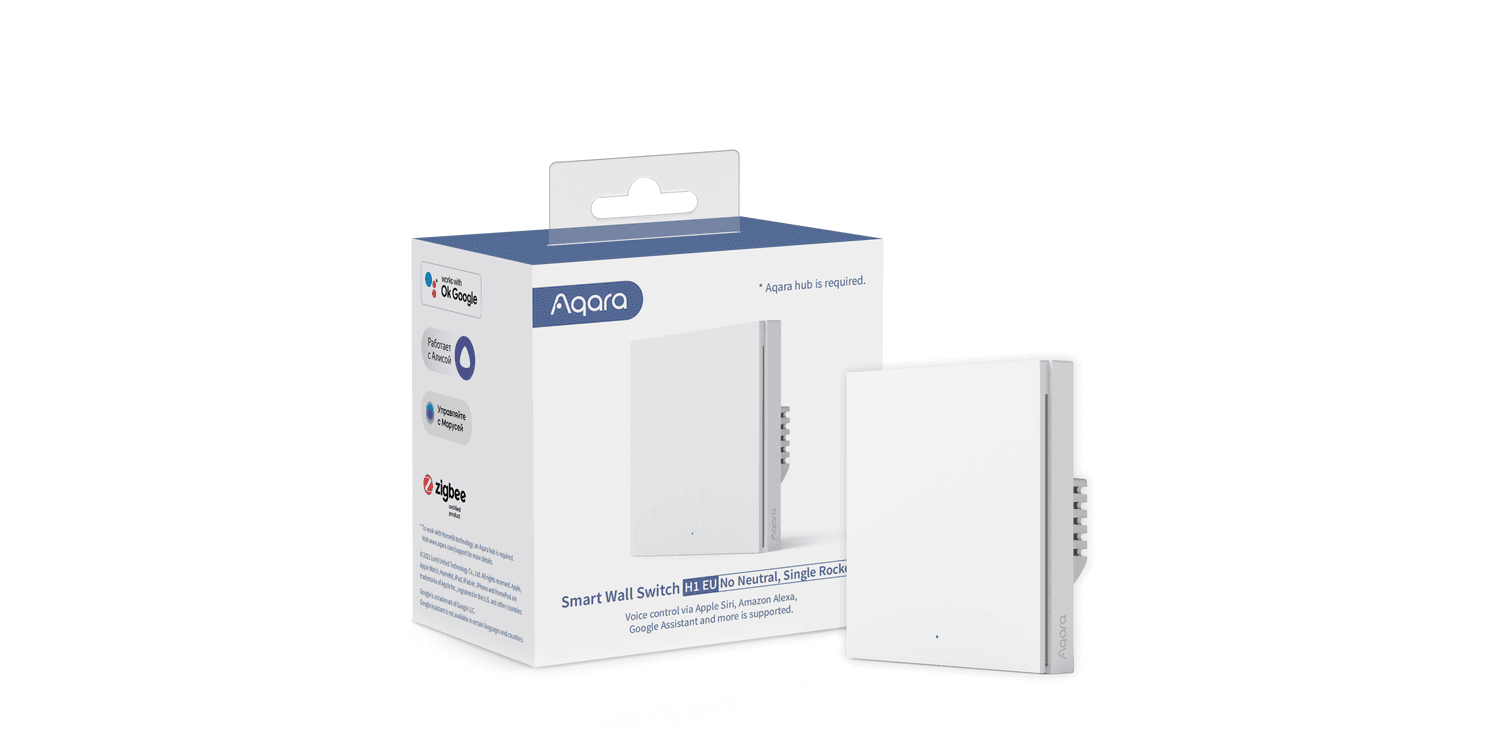 Aqara H1 Smart Single Rocker Wall Switch (No Neutral) only £29.99