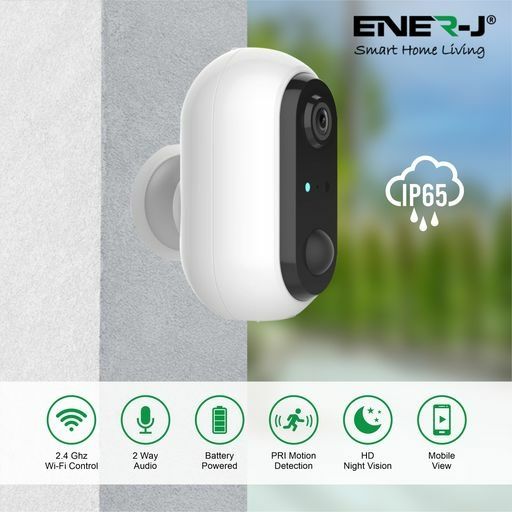 ENER-J 1080p Full HD IP65 Wireless Smart Security Camera only £53.27