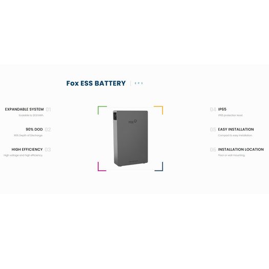 Fox ESS H1 G2 3.68 kW Single‑Phase Hybrid Inverter, EP5-H Batteries ...