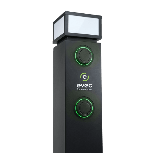 Evec VecSPRINT 7.4kW Dual Socketed Pedestal EV Charger only £1,049.99