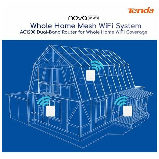 ENER-J Tenda Nova Whole Home Mesh WiFi System only £99.99